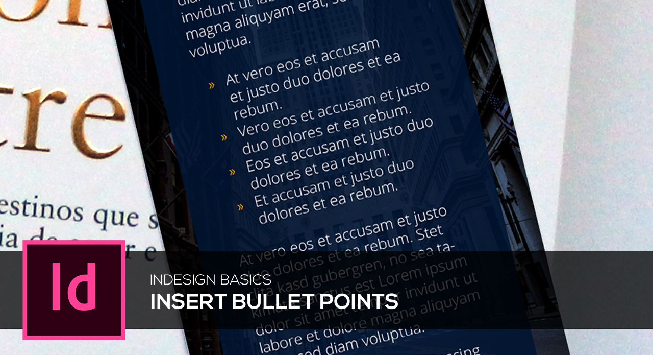 InDesign Bullet Points How To Add Format Them Correctly
