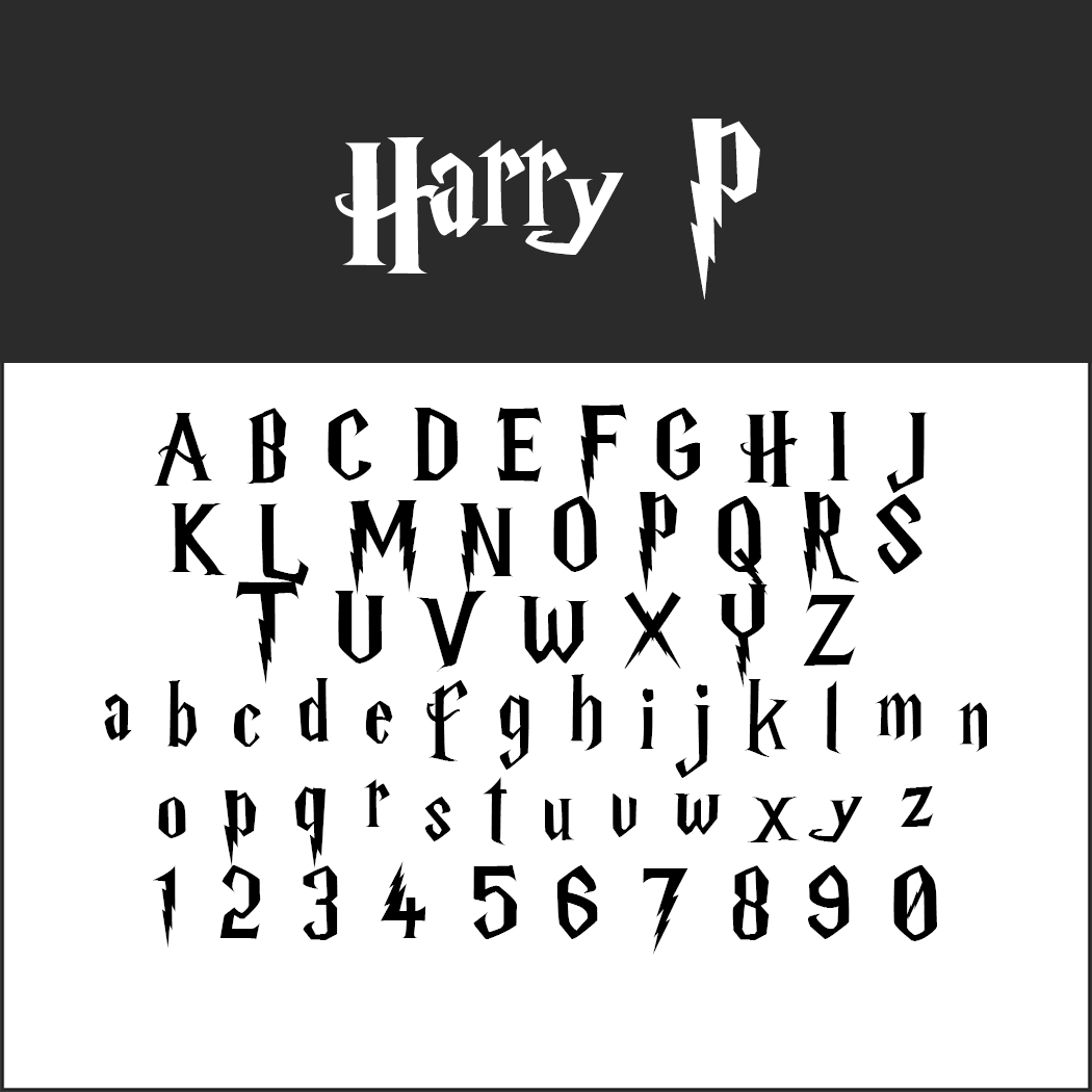 Harry Potter Font Ezyasilq